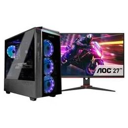 Captiva Gaming-PC "Highend Gaming I84-144 TFT Bundle" Computer Gr. ohne Betriebssystem, 32 GB RAM 1000 GB SSD, schwarz