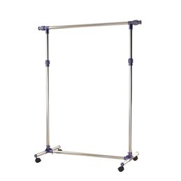 HOMCOM Garderobenständer Kleiderständer höhenverstellbar rollbar 0 Garderobe Ständer Stand Wäsche Klamotten