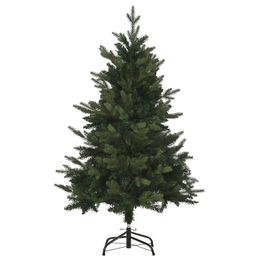 HOMCOM Weihnachtsbaum 1,2 m Christbaum Kunsttanne 657 Zweige Metallfuß PVC Grün Ø85 x 120H cm