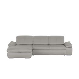 Lounge Collection Ecksofa aus Mikrofaser Kathrin ¦ grau ¦ Maße (cm):