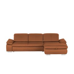 Lounge Collection Ecksofa aus Mikrofaser Kathrin ¦ orange ¦ Maße (cm)