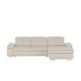 Lounge Collection Ecksofa aus Mikrofaser Kathrin ¦ creme ¦ Maße (cm):