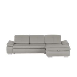 Lounge Collection Ecksofa aus Mikrofaser Kathrin ¦ grau ¦ Maße (cm):