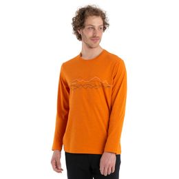 Merino Central Classic Langarmshirt Icebreaker - Mann - Earth - Größe S