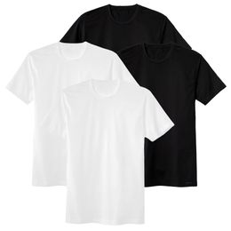 Calida Shirt 'Natural Benefit' Herren Gr&ouml;&szlig;e XXL schwarz / wei&szlig;