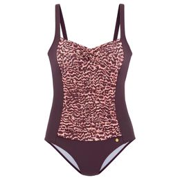 Lascana Badeanzug Damen Gr&ouml;&szlig;e XL pink / bordeaux