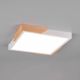 REALITY LEUCHTEN LED-Deckenlampe Meta, 31,5x31,5cm, 3.000K, weiß