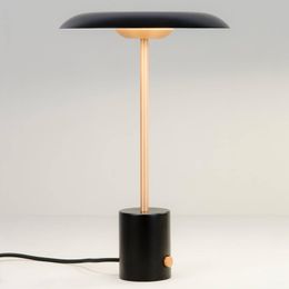 Faro Barcelona LED-Tischleuchte Hoshi mit Dimmer, schwarz-kupfer