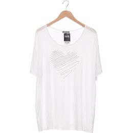 Ulla Popken Damen T-Shirt, weiß, Gr. 50