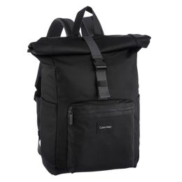 Cityrucksack Calvin Klein "CK ESSENTIAL FOLDING BP" Gr. B/H/T: 28 cm x 45 cm x 14 cm, schwarz (ck black) Rucksäcke