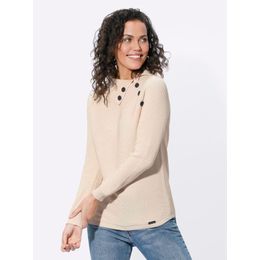 Strickpullover Casual Looks "Pullover" Gr. 36, beige (elfenbein) Damen Pullover