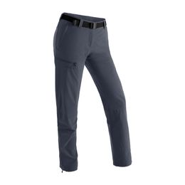 Funktionshose Maier Sports "Inara slim" Gr. 34, Normalgrößen, grau Damen Hosen Herren Wanderhose, atmungsaktive Outdoor-Hose, 4 Taschen, Slim Fit