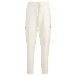 Cargohose BOSS Green "T_Urbanex-CargoLight" Gr. 54, N-Gr, weiß (open white131) Herren Hosen mit elastischem Bund und Kordelzug