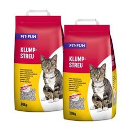 FIT+FUN Katzenstreu klumpend 2x20 kg