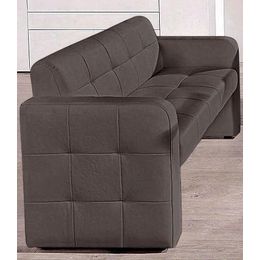 2-Sitzer exxpo - SOFA FASHION "Barista, modern und bequem, hoher Sitzkomfort", grau (taupe), B:162cm H:82cm T:68cm, Sofas, moderne Sitz- und R&uuml;ckenverarbeitung, frei im Raum stellbar