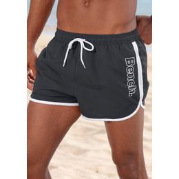 Badeshorts Bench. "Bradley" Gr. XXL (58/60), N-Gr, schwarz Herren Badehosen mit coolem Logodruck