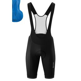 Fahrradhose Gonso "SITIVO BIB 0" Gr. L, Normalgrößen, schwarz (blau) Herren Hosen Radhose, innovatives Sitzpolster, Träger-Radlerhose, Tight Fit