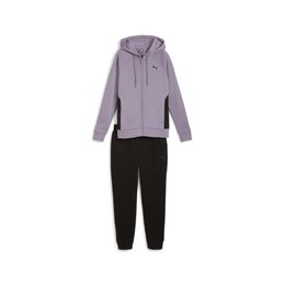 Trainingsanzug Puma "CLASSIC HOODED TRACKSUIT FL" Gr. M, lila (pale plum) Damen Sportanzüge