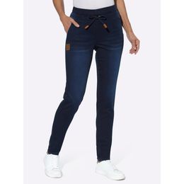 Jogg Pants Gr. 44, Normalgrößen, blau (dark blue) Damen Jeans