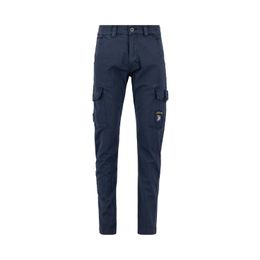 Cargohose Alpha Industries "Alpha Industries Men - Pants Petrol Patch Pant" Gr. 30, Normalgrößen, blau (ultra navy) Herren Hosen