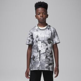 Jordan MJ Brooklyn Collage-T-Shirt mit Print für ältere Kinder - Schwarz