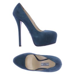 Prada Damen Pumps, blau, Gr. 37