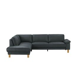 Ravensberger Werkstätten Ecksofa Leder RW-Select ¦ blau ¦ Maße (cm):