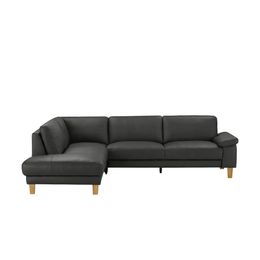 Ravensberger Werkstätten Ecksofa Leder RW-Select ¦ schwarz ¦ Maße (cm