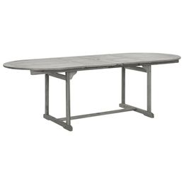 vidaXL Garten-Esstisch (160-240)x100x75 cm Massivholz Akazie