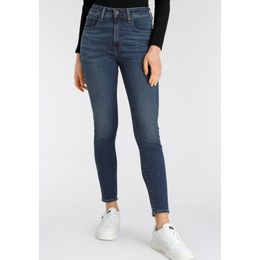 Levi's Skinny-fit-Jeans LEVI'S "721 High rise skinny" Gr. 27, Länge 34, blau (dark worn in indigo) Damen Jeans mit hohem Bund