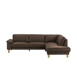 Ravensberger Werkstätten Ecksofa Leder RW-Select ¦ braun ¦ Maße (cm):