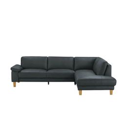 Ravensberger Werkstätten Ecksofa Leder RW-Select ¦ blau ¦ Maße (cm):