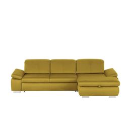 Lounge Collection Ecksofa aus Mikrofaser Kathrin ¦ gelb ¦ Maße (cm):