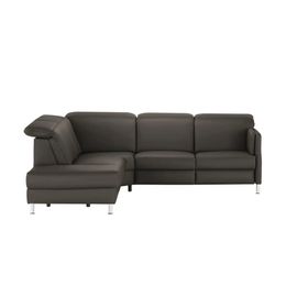 meinSofa Leder-Ecksofa Leon ¦ braun ¦ Maße (cm): B: 259 H: 83 T: 236