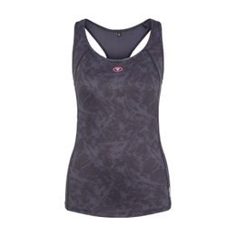 Tom Tailor Damen Atmungsaktives Top, schwarz, Logo Print, Gr. M