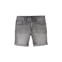 Tom Tailor Denim Herren Jeansshorts, grau, Uni, Gr. XL