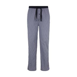 Tom Tailor Herren Karierte Pyjama Hose, blau, Karomuster, Gr. 50/M