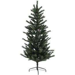 Künstlicher Weihnachtsbaum, 180 cm Christbaum mit 467 Spitzen, flammenhemmend, klappbar Stahlständer, für Weihnachten Deko, Grün - HOMCOM