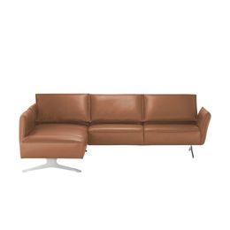 Koinor Ecksofa Leder Vineto ¦ braun ¦ Maße (cm): B: 272 H: 83 T: 207