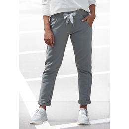 Sweathose ELBSAND "Brinja" Gr. L (40), N-Gr, grün Damen Hosen mit Taschen und breiten Kordeln, Jogginghose, lässige Passform Bestseller