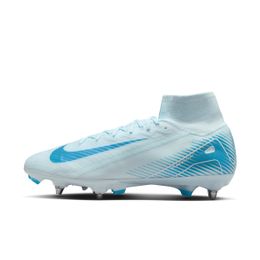 Nike Mercurial Superfly 10 Elite SG-Pro High-Top-Fußballschuh - Blau