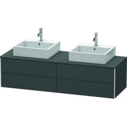 Duravit XSquare Waschtischunterbau wandhängend 160,0 x 54,8 cm, 4 Schubkästen, oberer Schubkasten inkl. Siphonausschnitt und Schürze