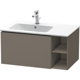 Duravit L-Cube Waschtischunterbau wandhängend 82,0 x 48,1 cm, 1 Auszug, Regalelement seitlich, für ME by Starck 234583 Becken links