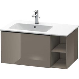 Duravit L-Cube Waschtischunterbau wandhängend 82,0 x 48,1 cm, 1 Auszug, Regalelement seitlich, für ME by Starck 234583 Becken links