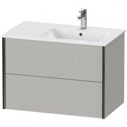 Duravit XViu 4159 Waschtischunterbau wandhängend, 2 Schubkästen, für Waschtisch Me by Starck 234683 Becken rechts, 810x480 mm