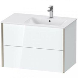 Duravit XViu 4159 Waschtischunterbau wandhängend, 2 Schubkästen, für Waschtisch Me by Starck 234683 Becken rechts, 810x480 mm