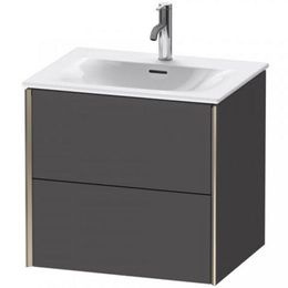 Duravit Durait XViu 4132 Waschtischunterbau wandhängend, 2 Schubkästen, für Waschtisch Viu 234463, 610x480 mm