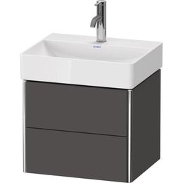 Duravit XSquare Waschtischunterbau Compact wandhängend 48,4x39,0 cm, 2 Schubkästen, für Waschtisch DuraSquare 235650