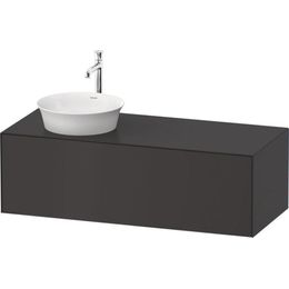 Duravit White Tulip, Waschtischunterbau wandhängend, Breite 1300 x Tiefe 550mm, mit 1x Auszug, mit Tip-on Technik, WT4977L