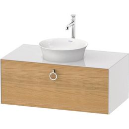 Duravit White Tulip, Waschtischunterbau wandhängend, Breite 1000 x Tiefe 550mm, mit 1x Auszug, mit Griff, WT49810